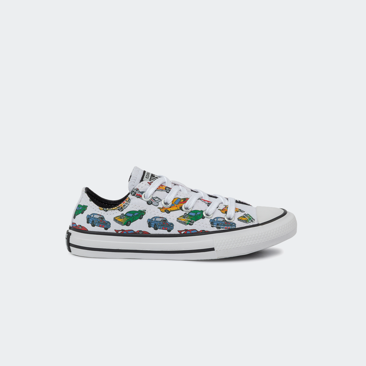 TÊNIS CONVERSE KIDS CHUCK TAYLOR ALL STAR CARS BRANCO OX CK10710001 ...