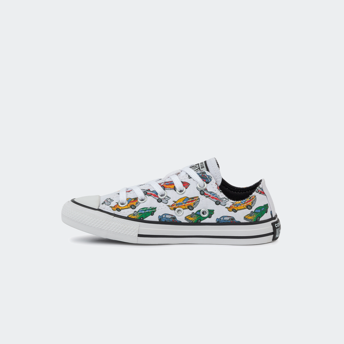 TÊNIS CONVERSE KIDS CHUCK TAYLOR ALL STAR CARS BRANCO OX CK10710001 ...